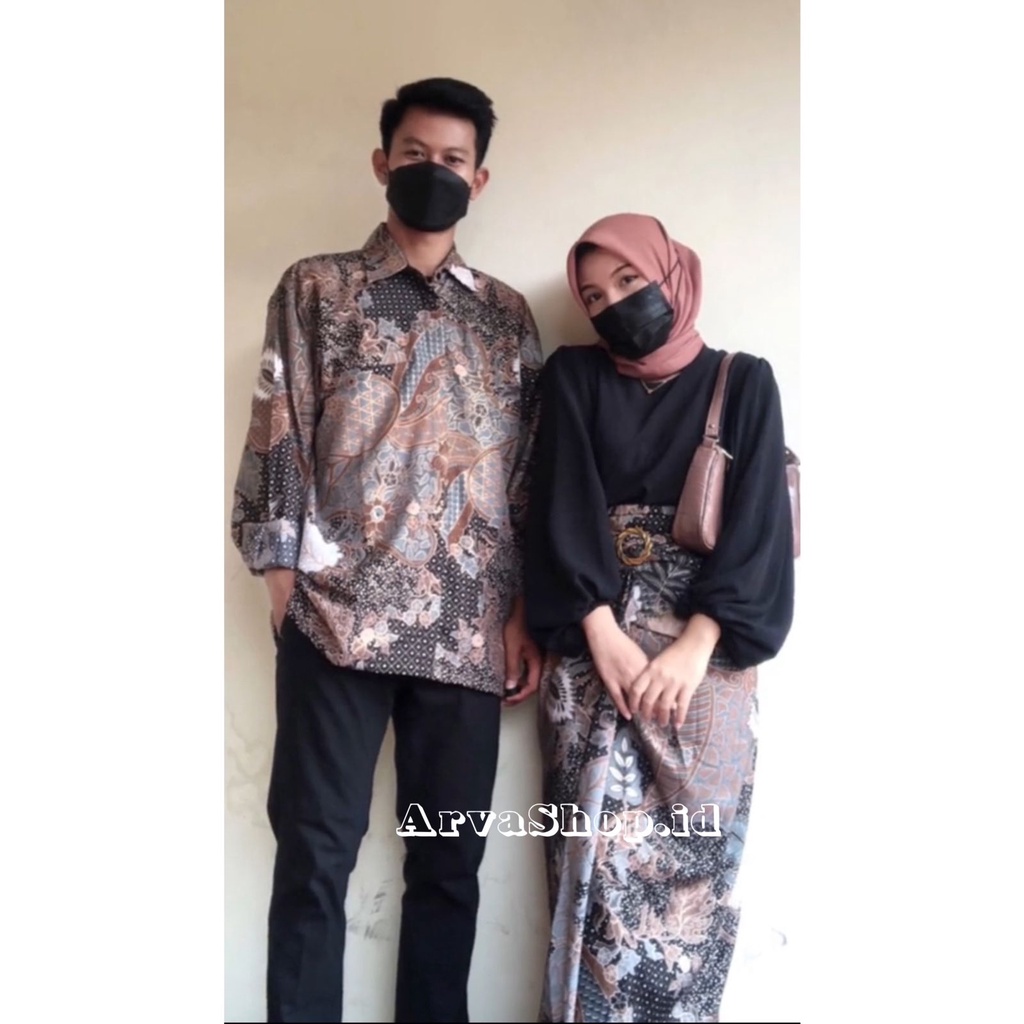 Jual BATIK COUPLE / BAJU BATIK COUPLE / BATIK SET / BATIK LENGAN ...