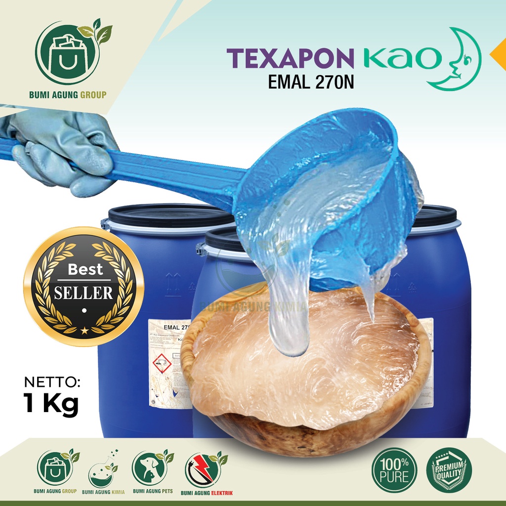 Jual bahan sabun texapon 1kg 1 kg BASF KAO | Shopee Indonesia