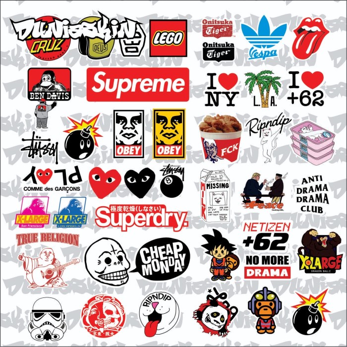 Jual Sticker Koper Rimowa Travel Label Branded Logo Supreme Cdg ...