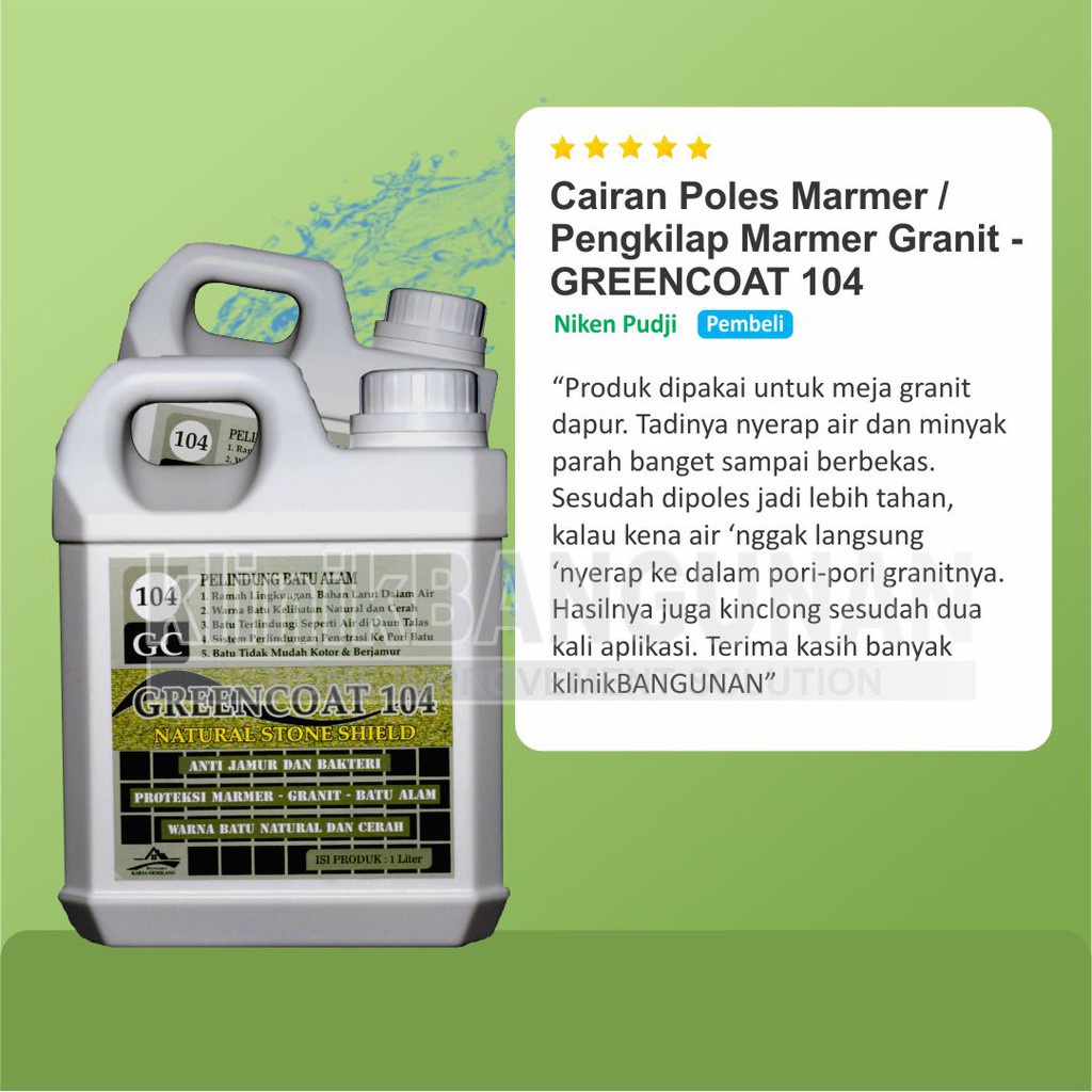 Jual CAIRAN POLES MARMER / Pengkilap Marmer Granit - GREENCOAT 104 1 ...