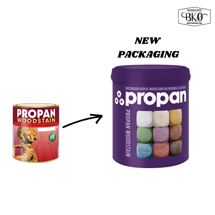 Jual Propan PWS VC - 631 standar colour woodstain waterbased cat kayu ...