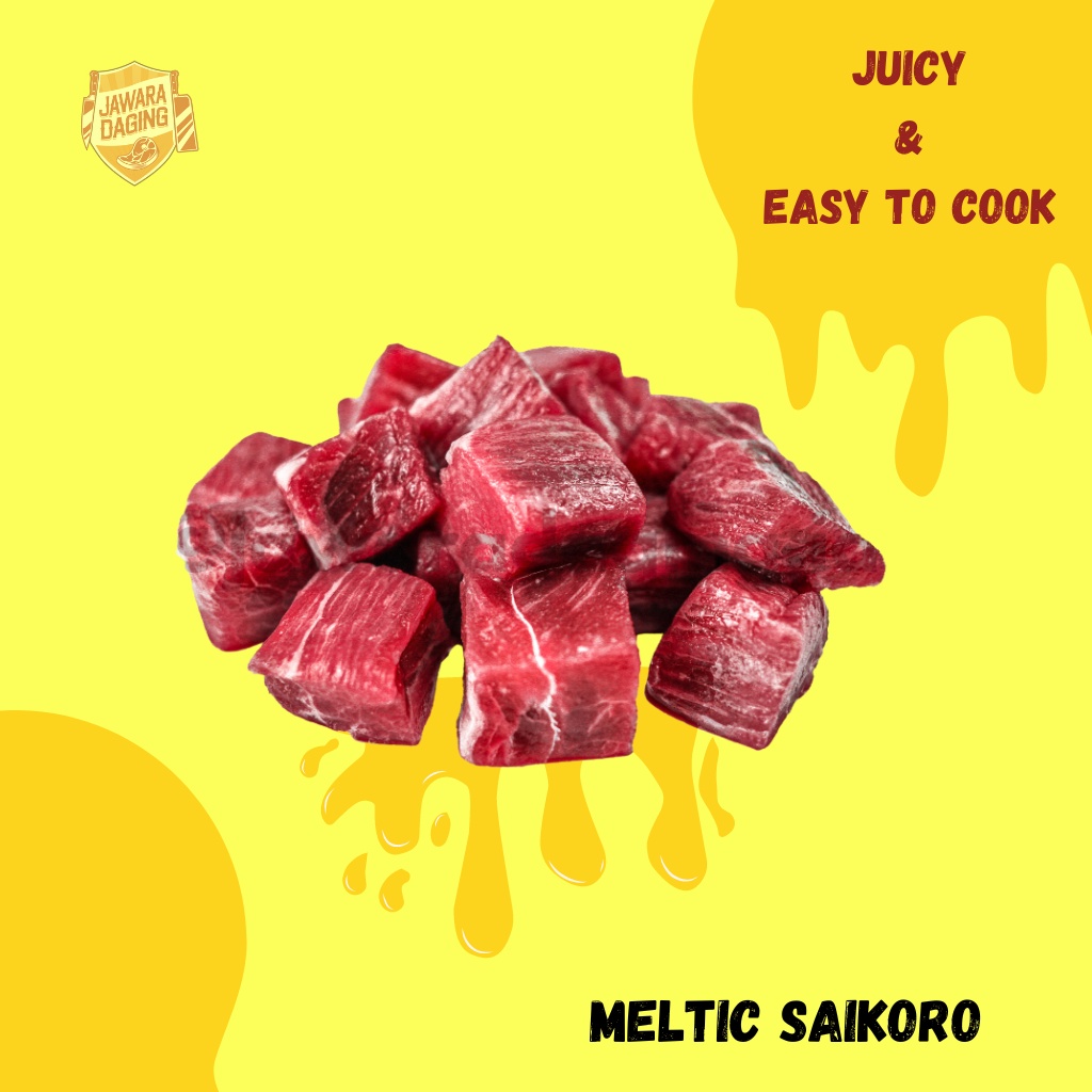 Jual Meltic Saikoro 500gr Daging Saikoro Wagyu Meltic Saikoro Japanese ...