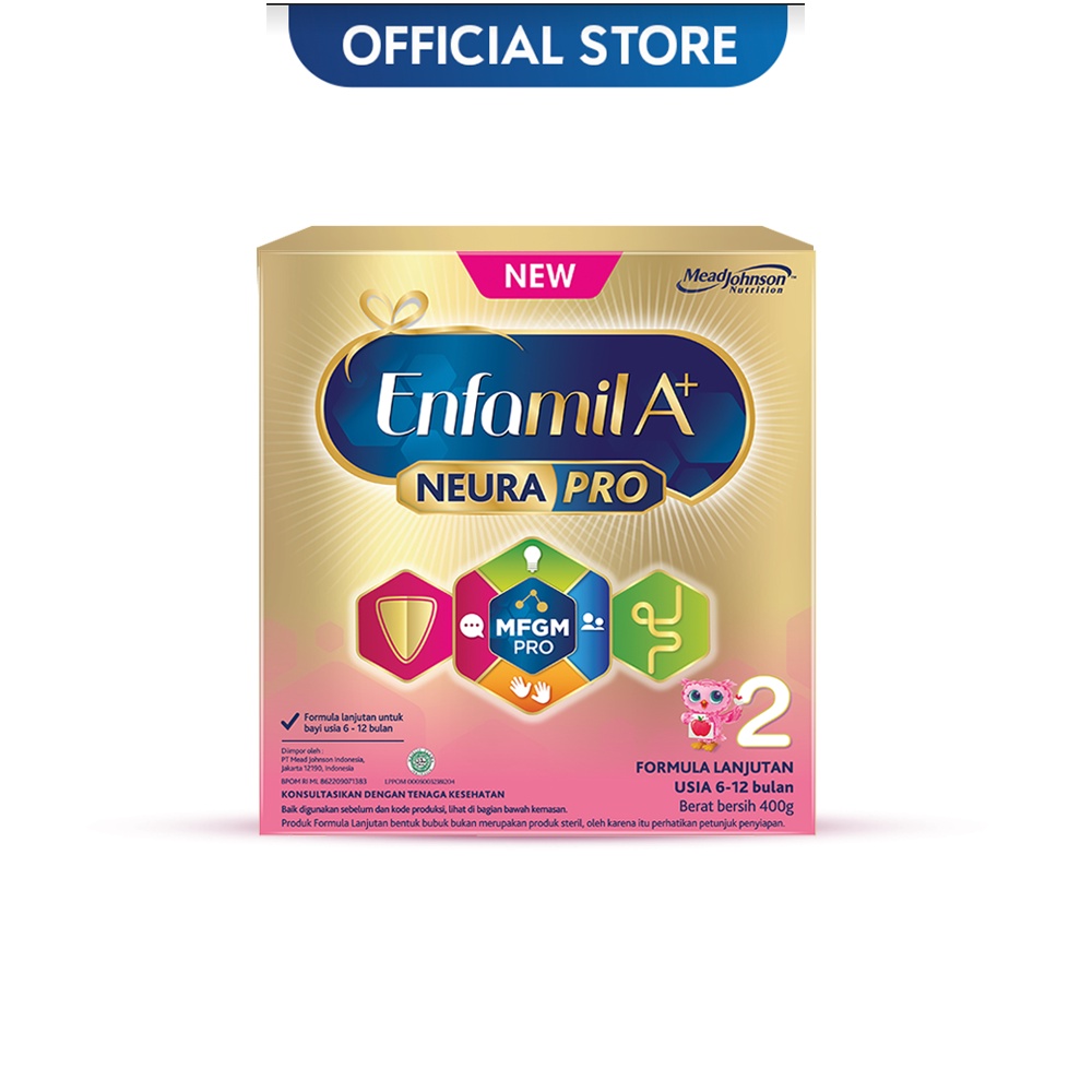 Jual Enfamil A+ 2 Susu Formula Bayi 6-12 Bulan Plain 400 gr | Shopee ...
