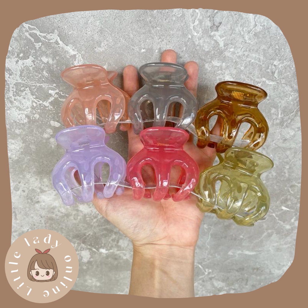 Jual Jedai 5cm Cakar 3 Jedai jepit badai Jelly 6 Warna Jedai Mix Jepit ...