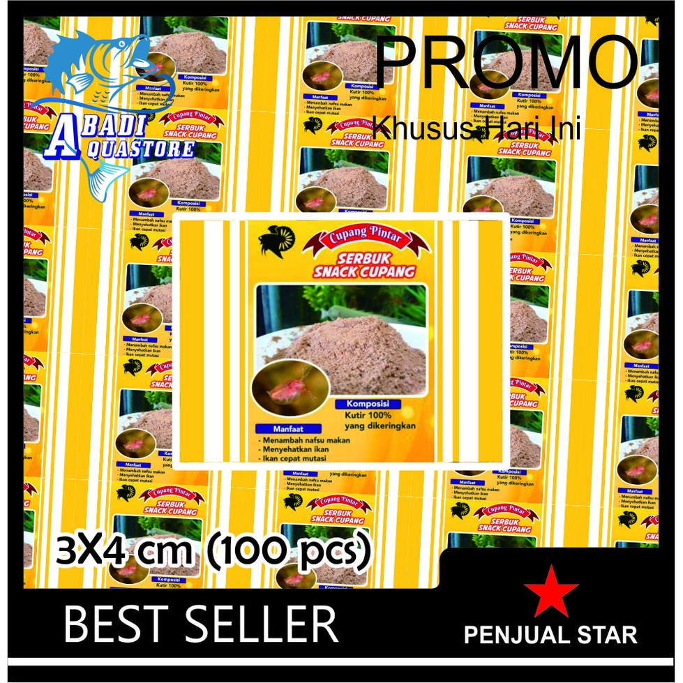 Jual Stiker Repack SNACK CUPANG - Stiker Snack Cupang - Stiker Repack ...