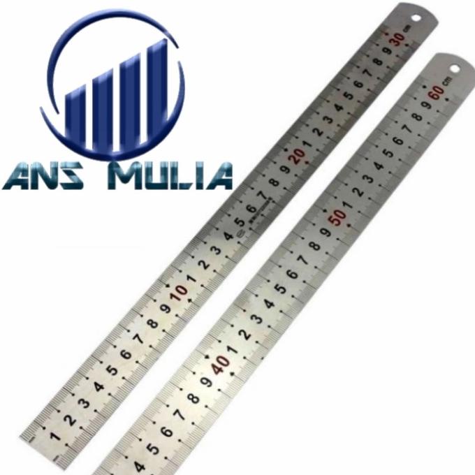 Jual Penggaris Stainless Steel 100Cm/ Stainless Steel Ruler 1 Meter | Shopee Indonesia