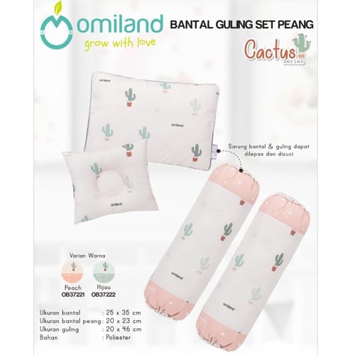 Jual Omiland Bantal Guling Set + Bantal Peang Motif Sloth, Panda ...