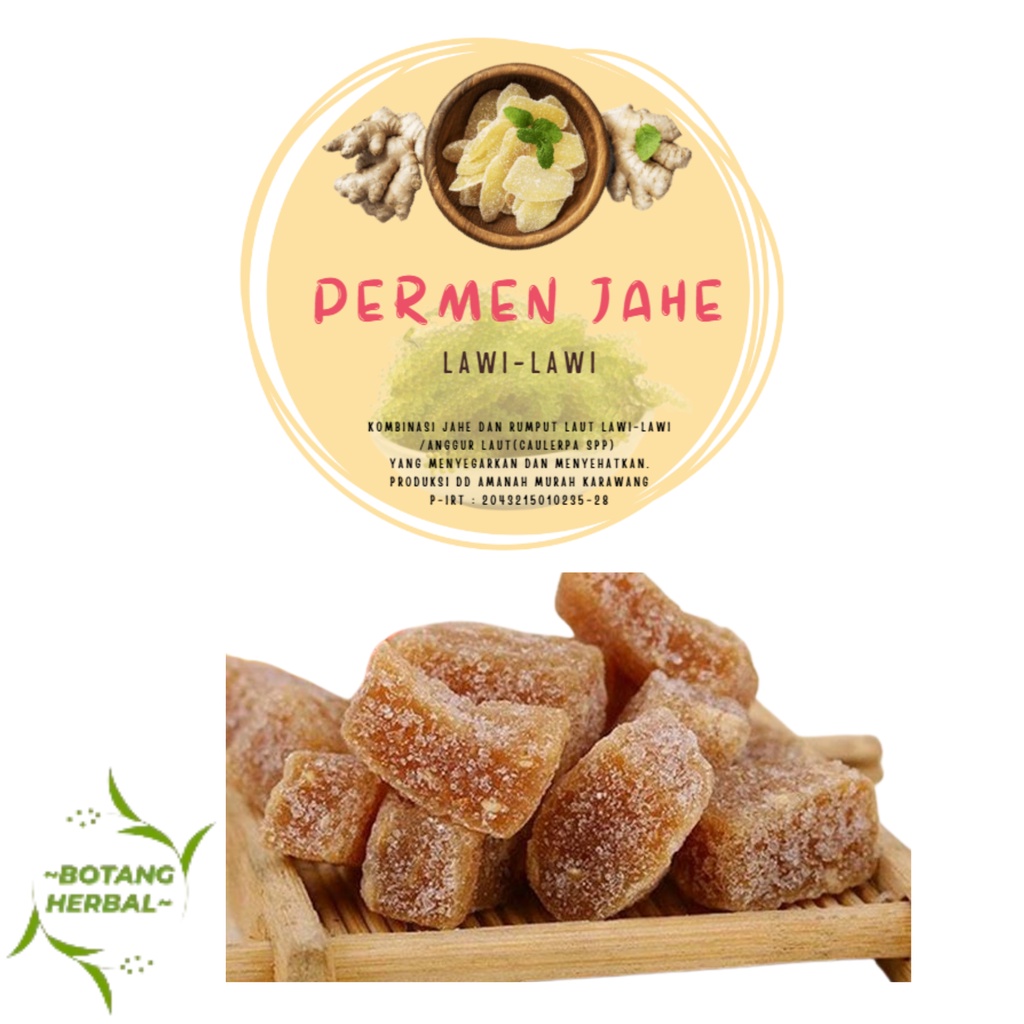 Jual PERMEN JAHE LAWI-LAWI / Permen Jahe Anggur laut 20 pcs (Kombinasi ...