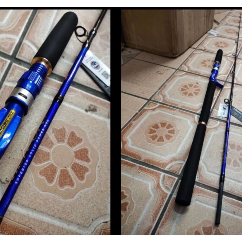 Jual joran maguro meteora jigging overhead atau spinning carbon solid | Shopee Indonesia