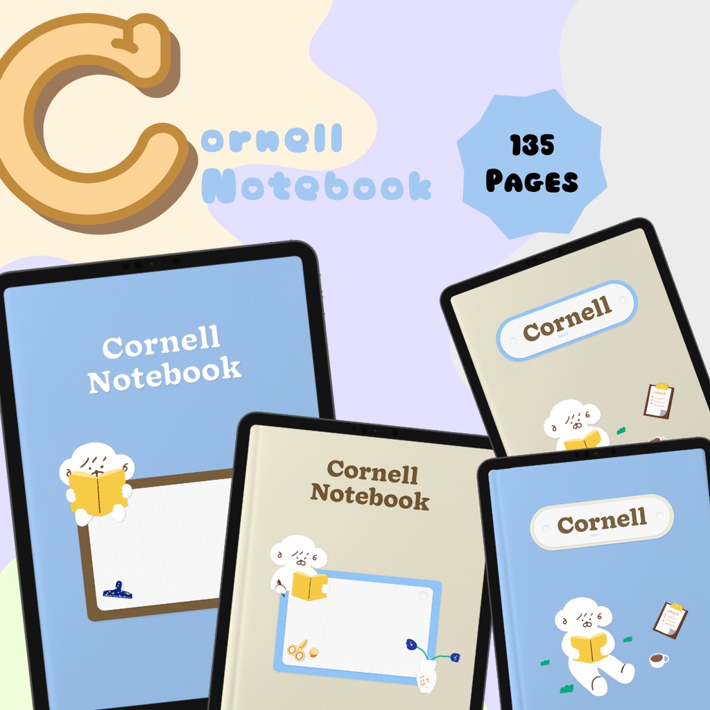 Jual Digital Notebook Cute --- Cornell Notebook | Shopee Indonesia
