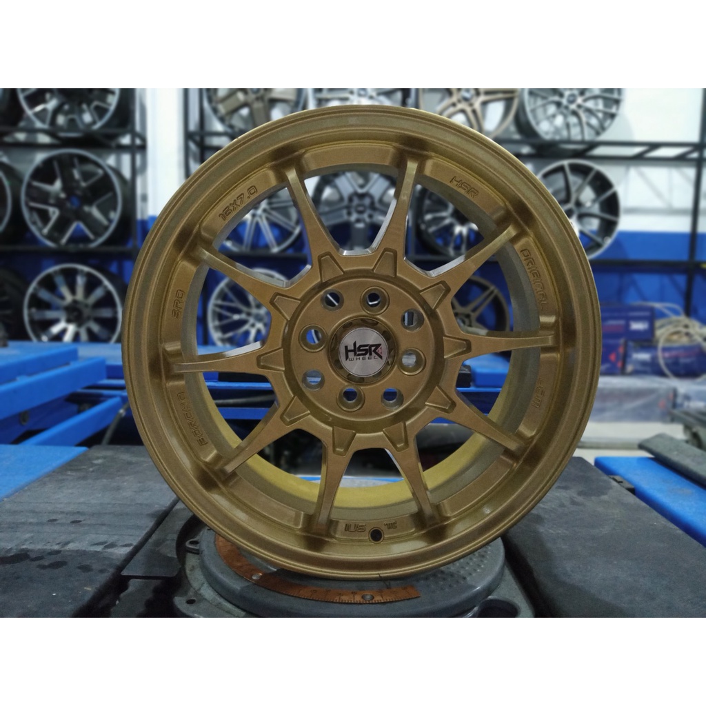 Jual Velg Mobil Baru Ring 16 Rata Body Hsr Srd Model Ce28 Gold Pcd 4X100 & 4X114,3 Brio,Jazz ...
