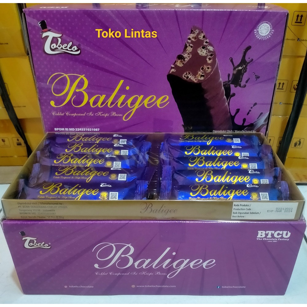 Jual Baligee Per Dus Cokelat Compound Isi Krispi Beras | Shopee Indonesia