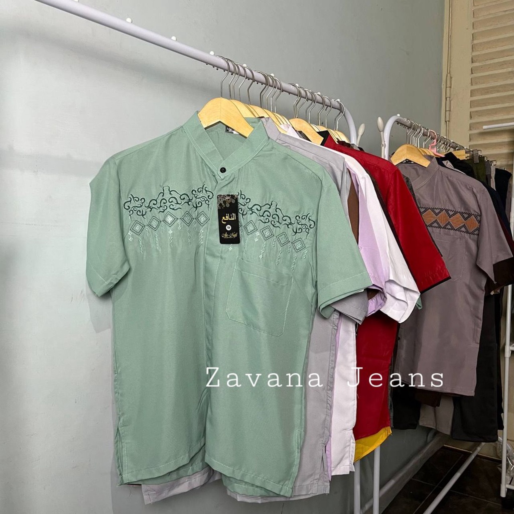 Jual Baju Koko Bordir Premium Bahan Katun Polos / Lengan Pendek / Bisa ... Jual Baju Koko Bordir Premium Bahan Katun Polos / Lengan Pendek / Bisa ...