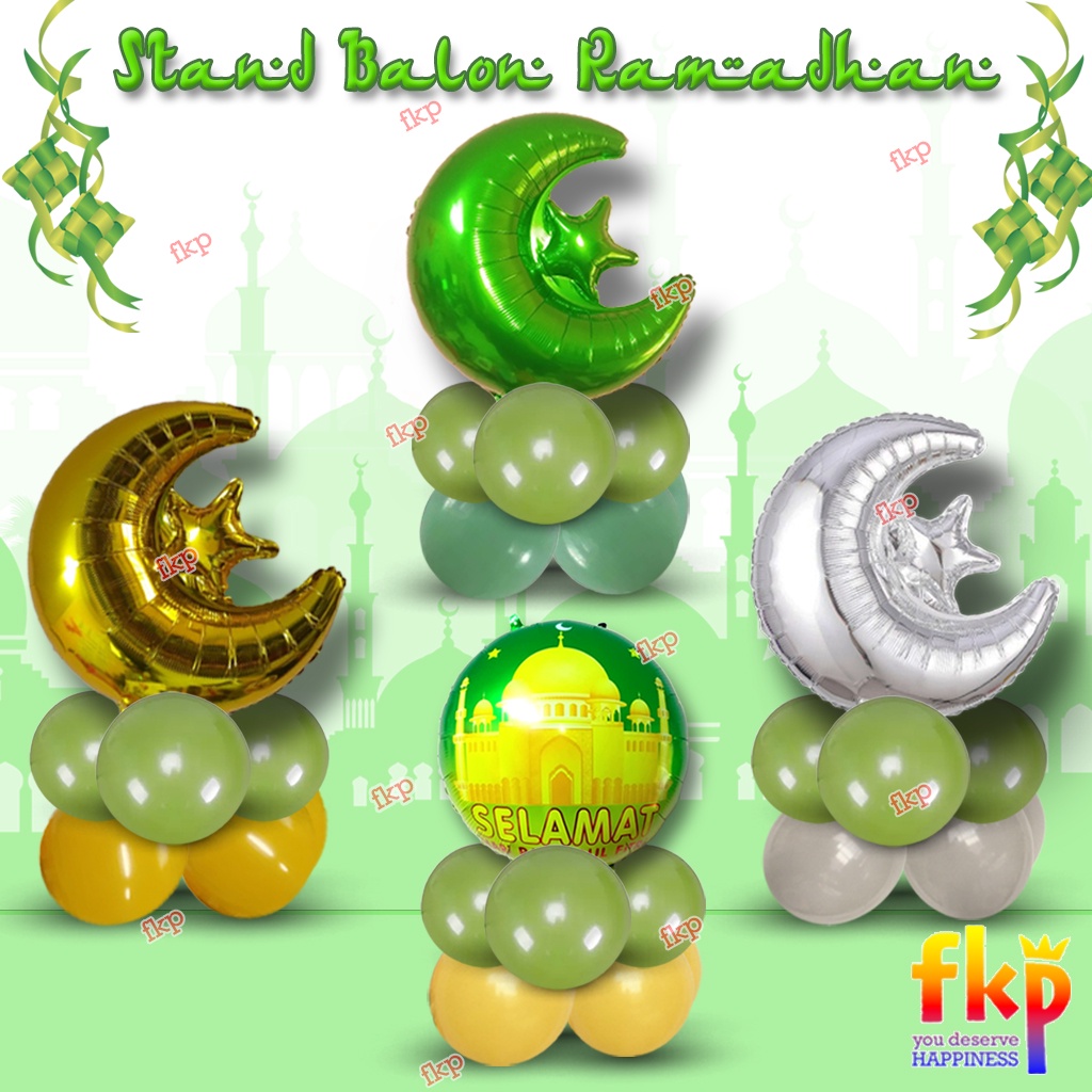 Jual FUN KIDS PARTY Stand Balon Ramadhan / Dekorasi Idul Fitri / Set ...