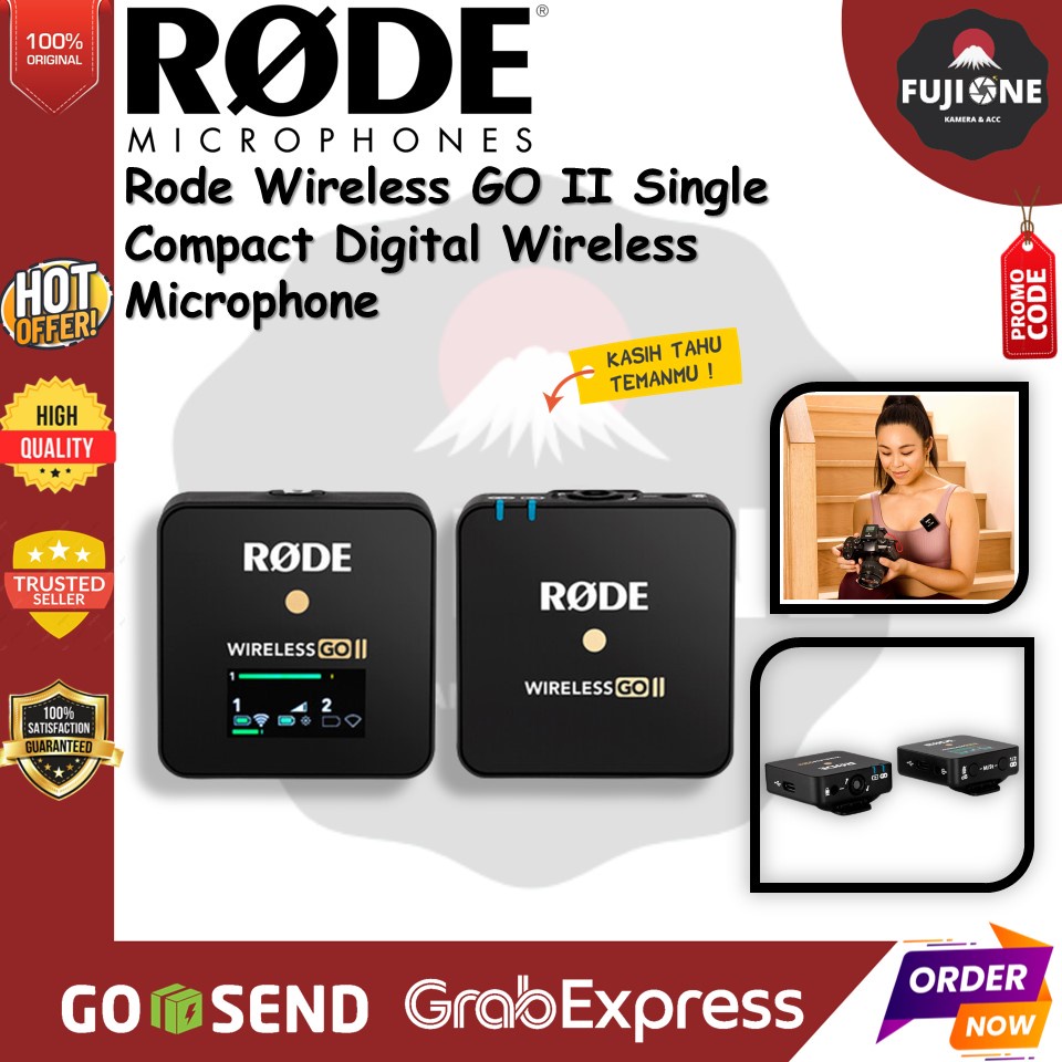 Jual Rode Wireless GO II Single Compact Digital Wireless Microphone ...