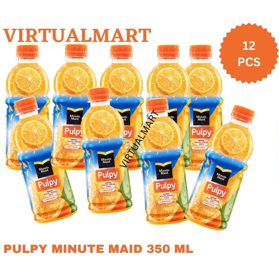 Jual Minute Maid Pulpy PET 350ml 12 Botol | Shopee Indonesia