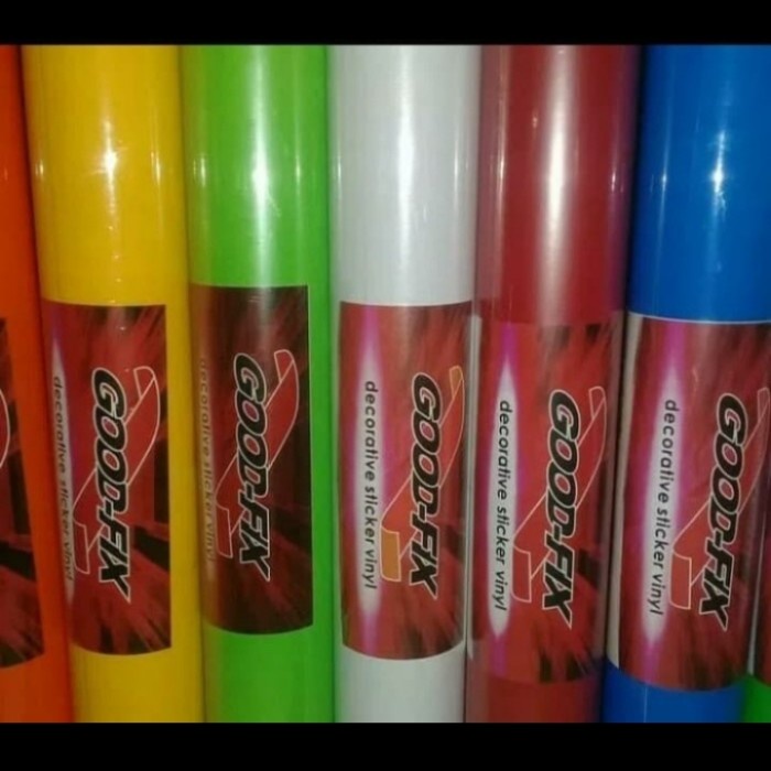 Jual STICKER STIKER VINYL GOODFIX GLOSSY/DOFF/TRANSPARAN 45CM X 15M ...