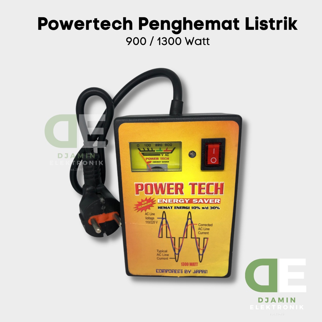 Jual Powertech Alat Penghemat Listrik Rumah 900-1300 Watt / Power Tech ...