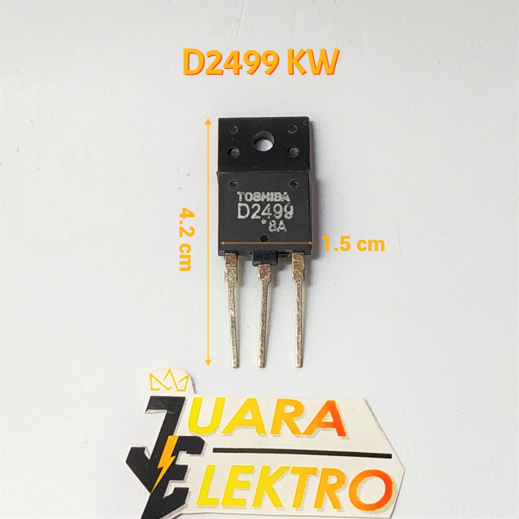 Jual Transistor D2499 KW | Transistor Horizontal D 2499 KW Flyback (FBT ...
