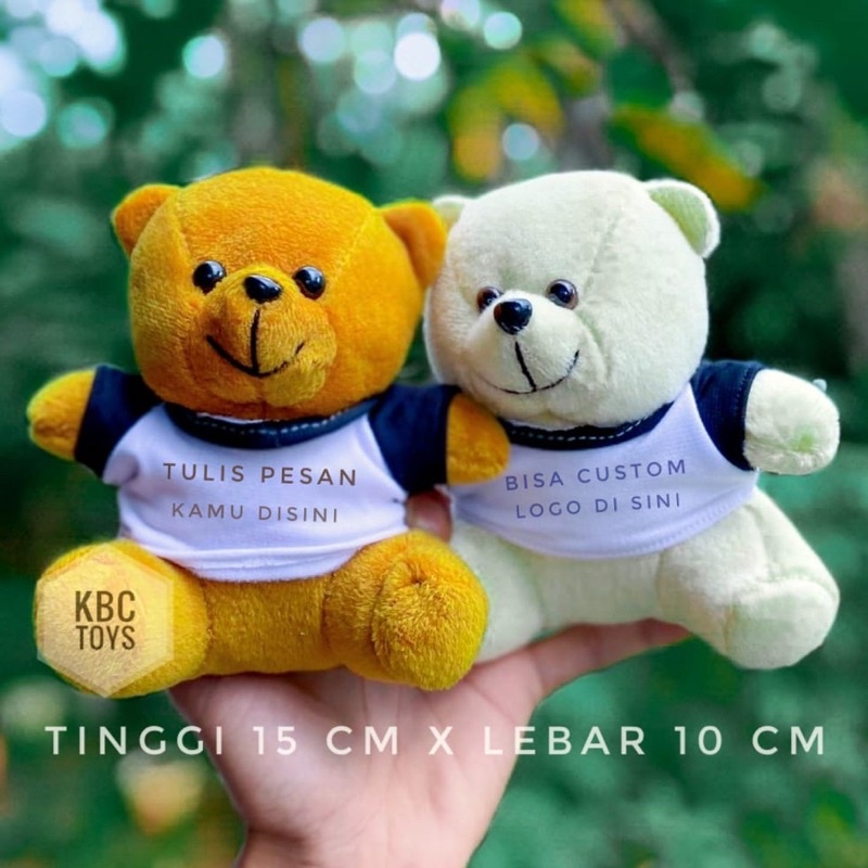 Jual Boneka Custom Nama Satuan - Boneka Teddy Bear Bisa Tambah Sablon ...