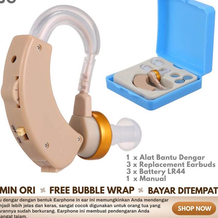 Jual alat bantu dengar pendengaran pendengar telinga orang tua hearing aid mini Wireless Tanpa ...