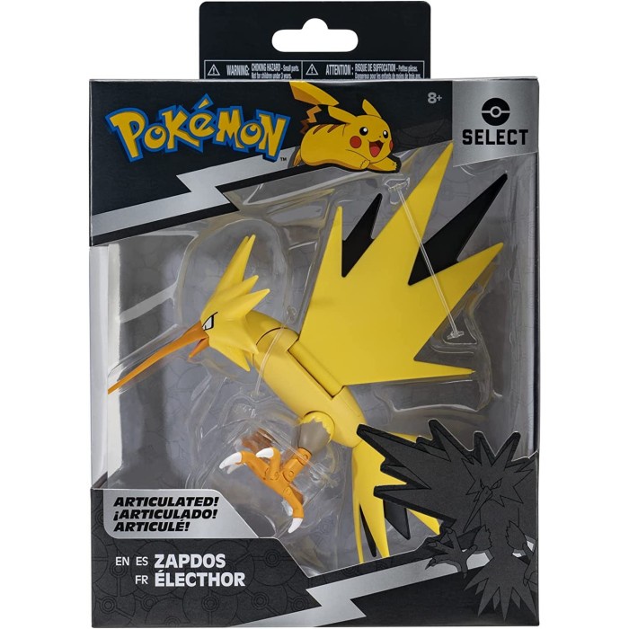 Jual Pokemon Select Zapdos Super Articulated Action Figure WCT Jazwares ...