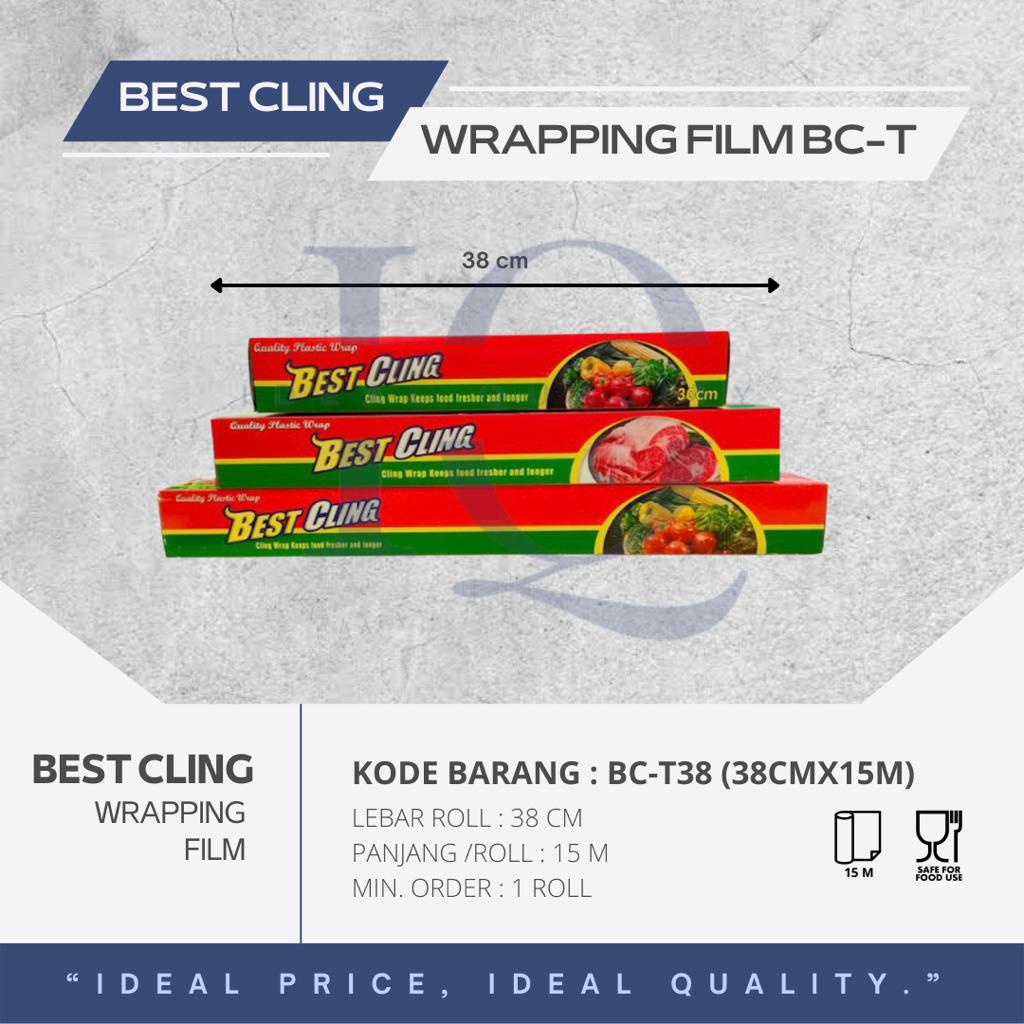 Jual Best Fresh Cling Wrapping Plastik Film 38 cm x 15 m T38 Cling Wrap ...