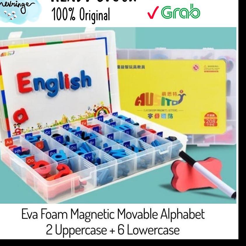 Jual Termurah MONTESSORI Eva Foam Magnetic Movable Alphabet Lowercase ...