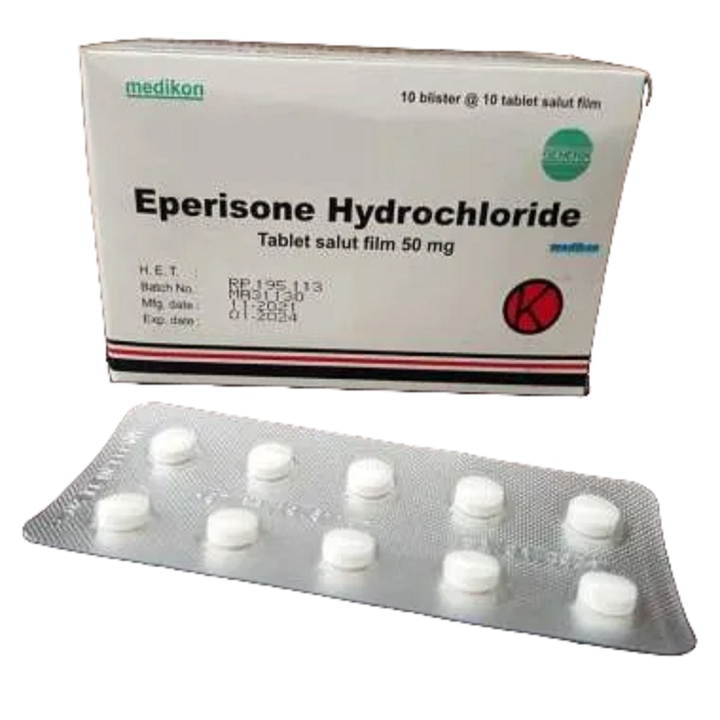 Jual EPERISON 50 MG 1 STRIP ISI 10 TABLET | Shopee Indonesia