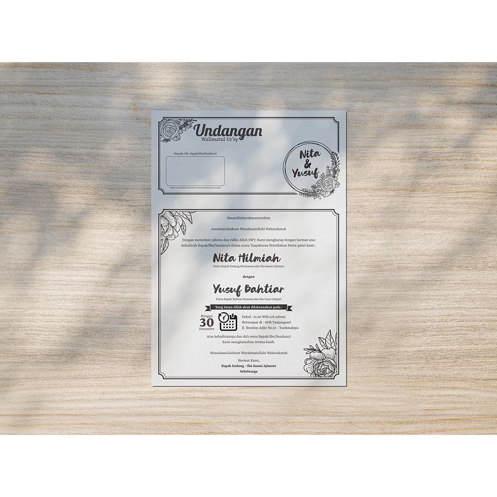 Jual UNDANGAN KENDURI | UNDANGAN FOTO COPY | UNDANGAN KHITAN | Shopee ...