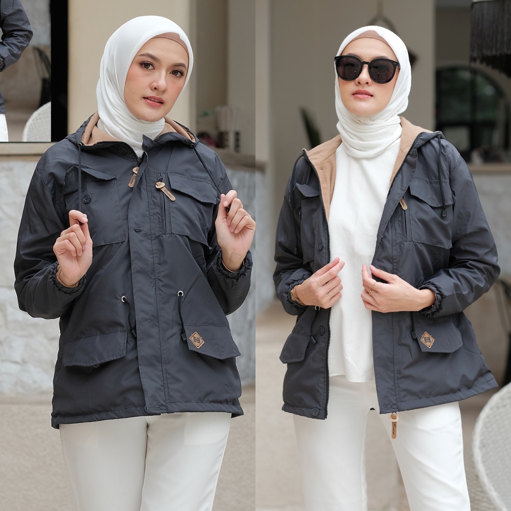 Jual Jaket Wanita Jaket Pria Parka SOFIA by Elzanteri | Shopee Indonesia