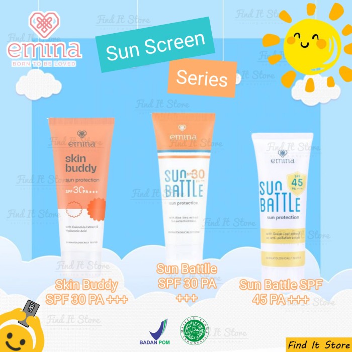 Jual emina sunscreen spf 30 pa++++ 100%original | Shopee Indonesia