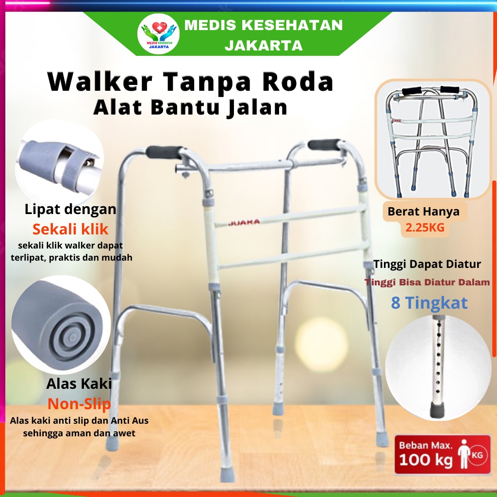 Jual Alat bantu jalan lansia / Tongkat bantu kaki / Alat Bantu Jalan ...