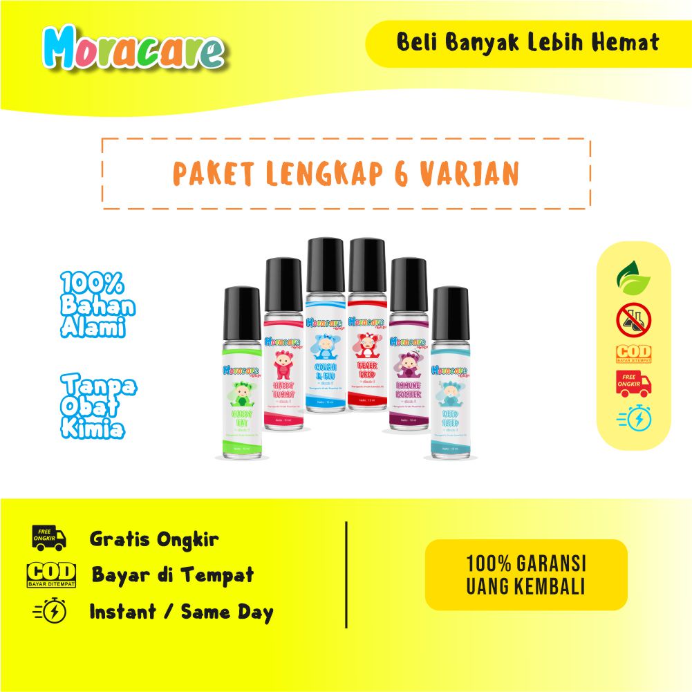 Jual Moracare Obat Pilek Bayi Balsem Bayi Cough n Flu Baby Oil Roll On 10 ml Bahan Alami ...