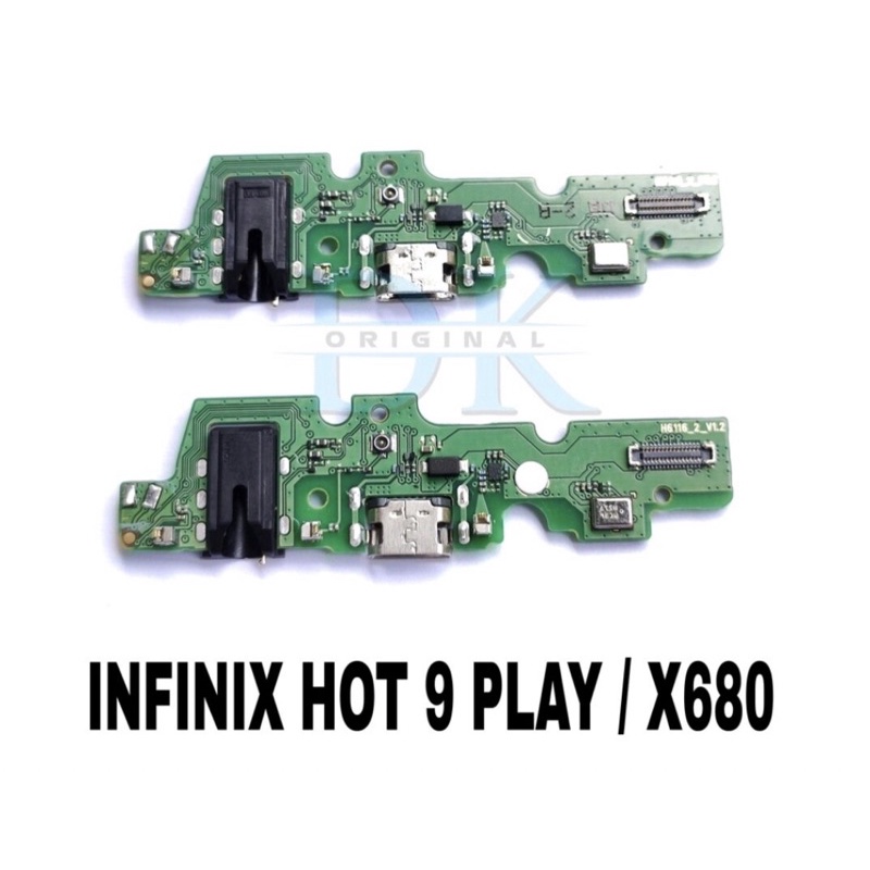 Jual Konektor Cas Infinix X680 | Papan PCB Connector Charger & MIC & Handsfree Hot 9 Play ...