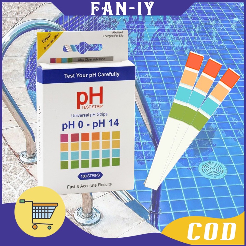 Jual 100Pcs Kertas PH Air / Kertas PH Meter / Kertas Lakmus Universal ...