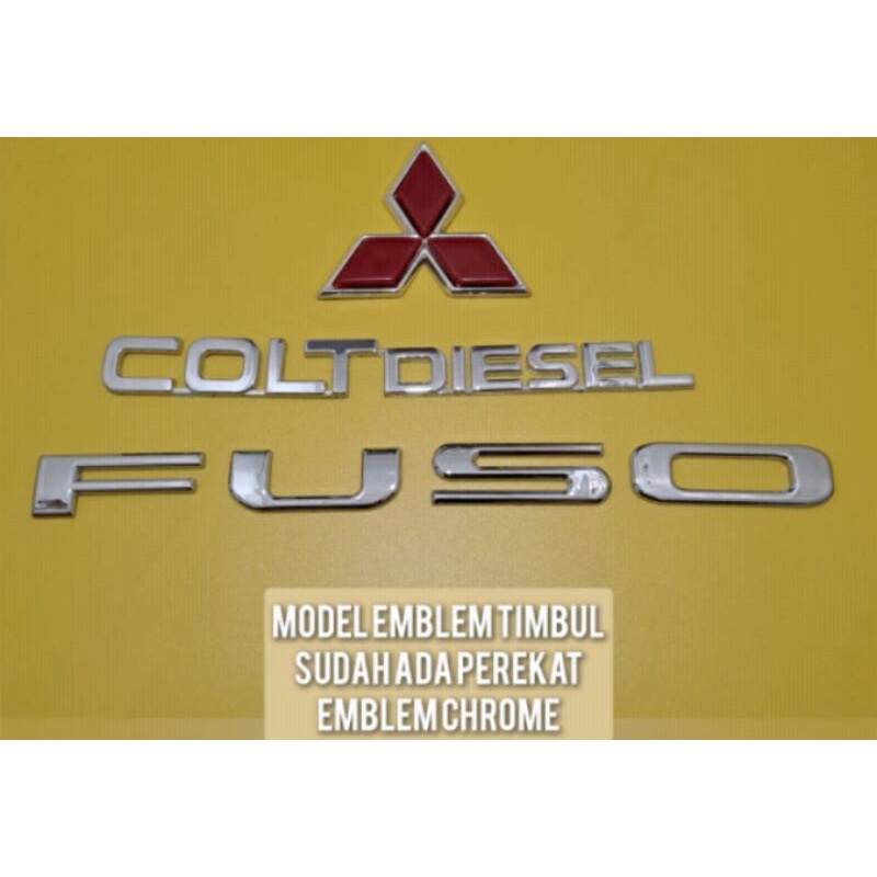 Jual Emblim Logo Fuso dan Logo Tiga Berlian 1set 3 macam sesui foto yah ...