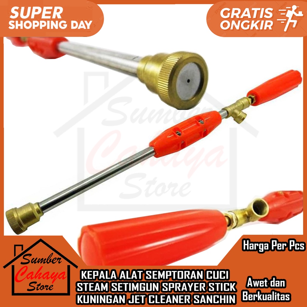 Jual STIK SANCHIN CUCI MOTOR GUN SPRAYER STICK MESIN STEAM KUNINGAN ...