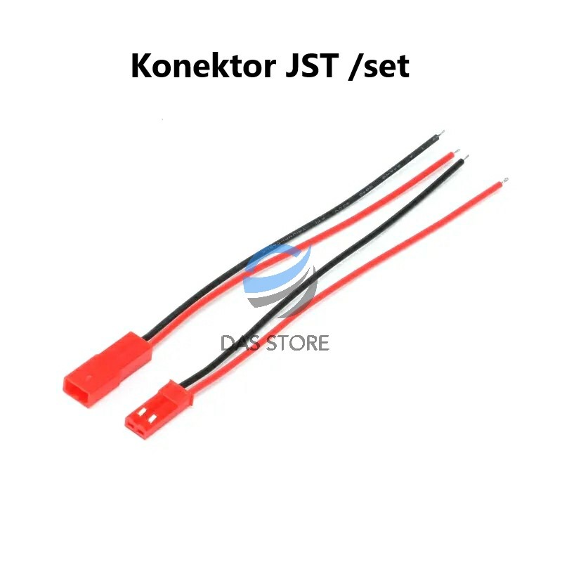 Jual JST Male Female Connector plus Kabel 10cm untuk konektor baterai | Shopee Indonesia
