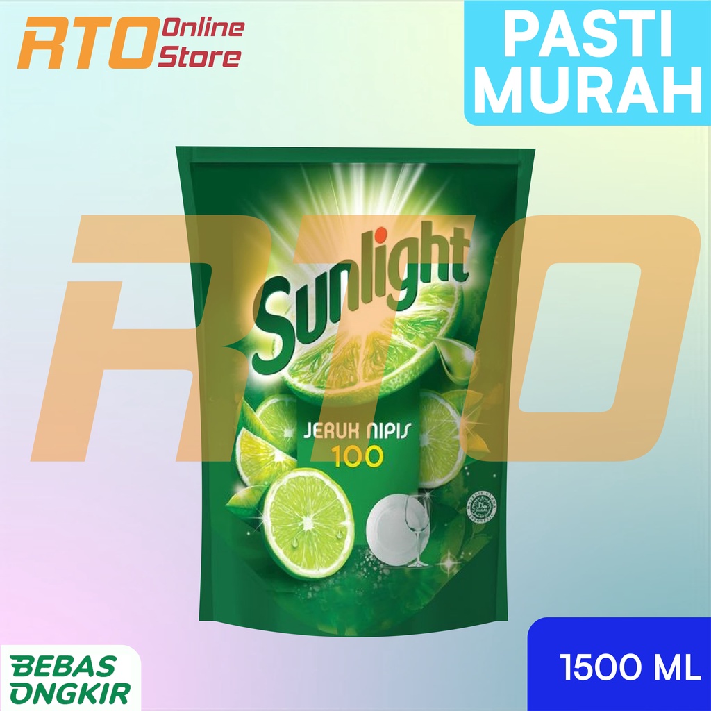 Jual Sunlight Sabun Cuci Piring Jeruk Nipis Refill 1500Ml | Shopee Indonesia