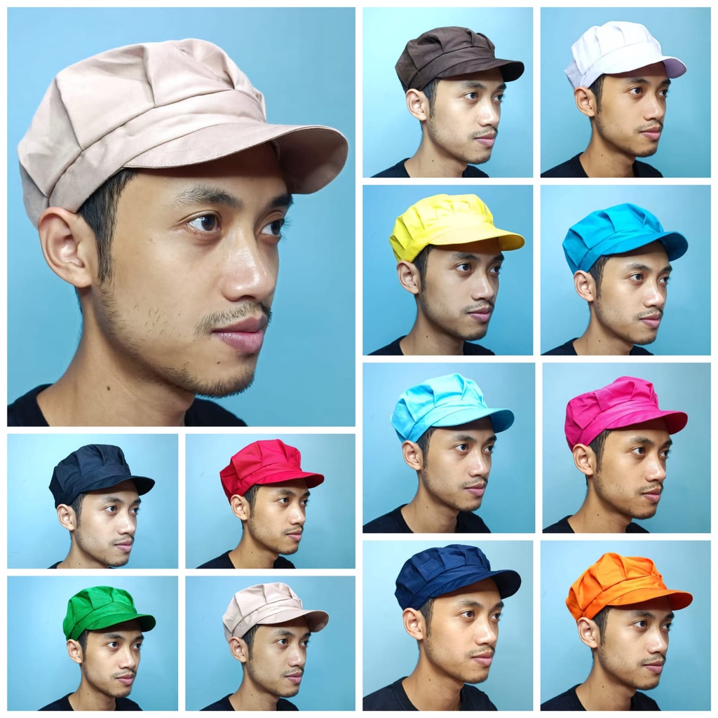 Jual Topi Koki / Topi Chef / Topi Waiters Model Berlipat untuk Barista ...