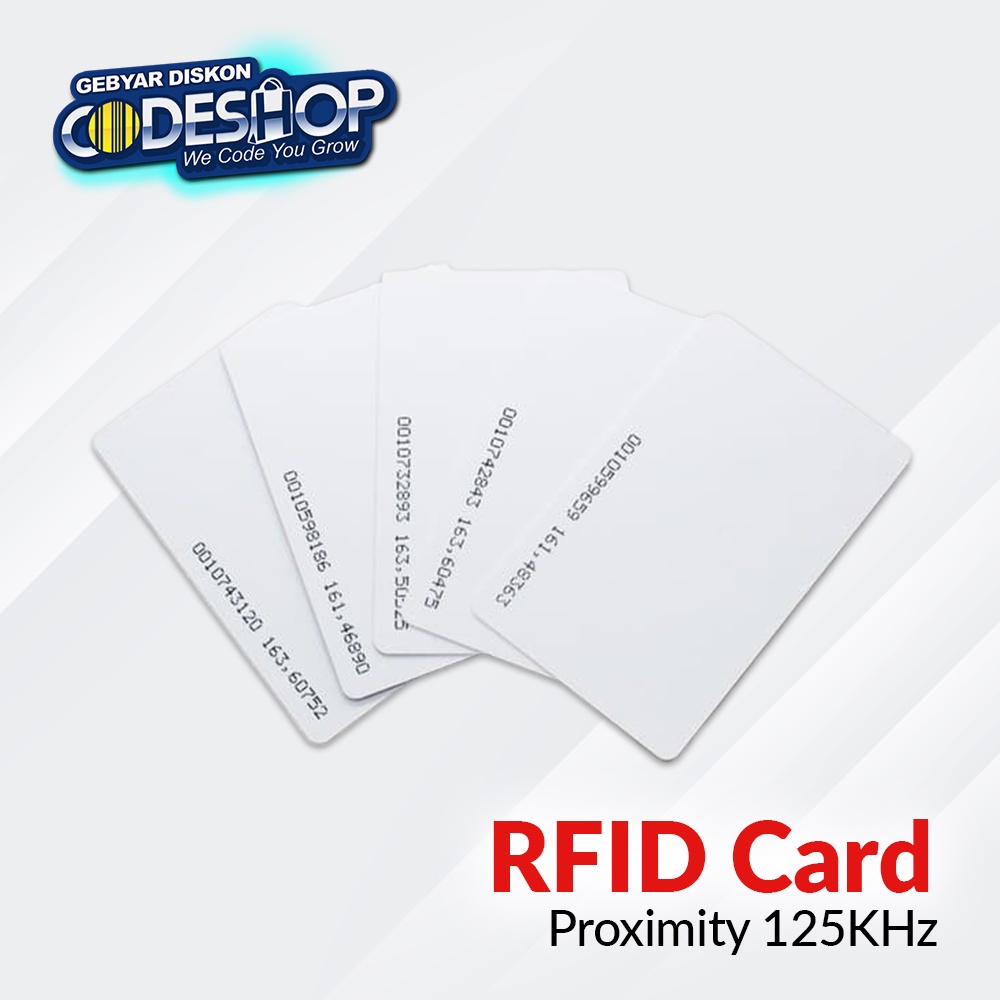 Jual Kartu RFID Proximity Card 125KHz Contactless Smartcard Blank PVC ...