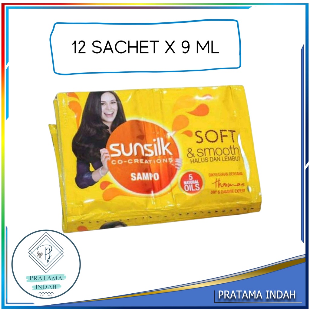 Jual SHAMPOO SUNSILK KUNING SOFT & SMOOTH 12 SACHET @9ML (GROSIR ...