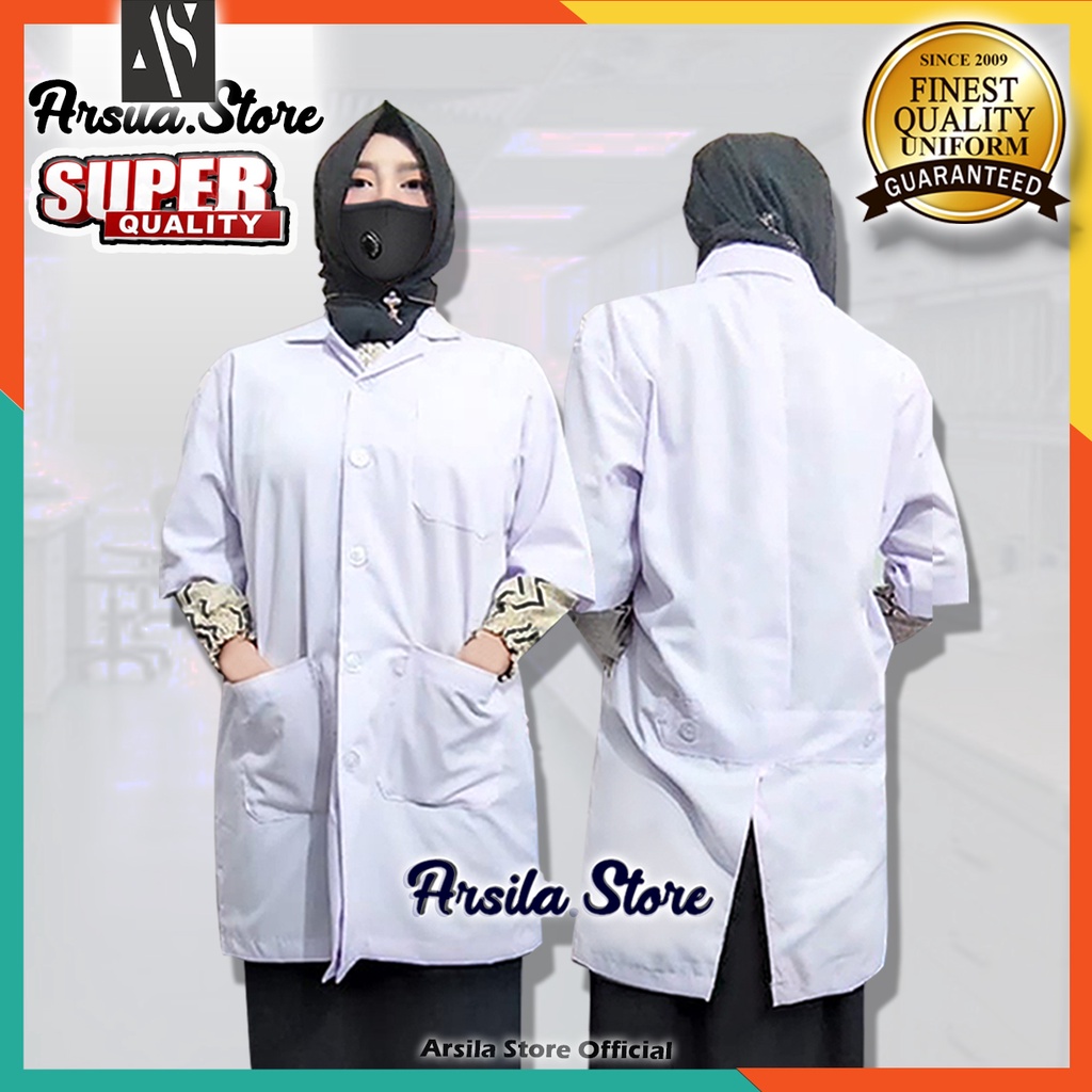 Jual (MURAH) JAS LABORATORIUM LENGAN PENDEK / JAS LAB / JAS ...