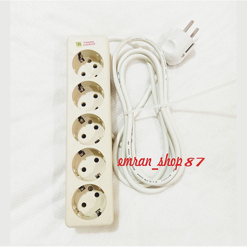 Jual Sambungan Stop Kontak Uticon/Stopkontak Terminal kuningan 1 2 3 4 5 6 Lubang/Colokan ...