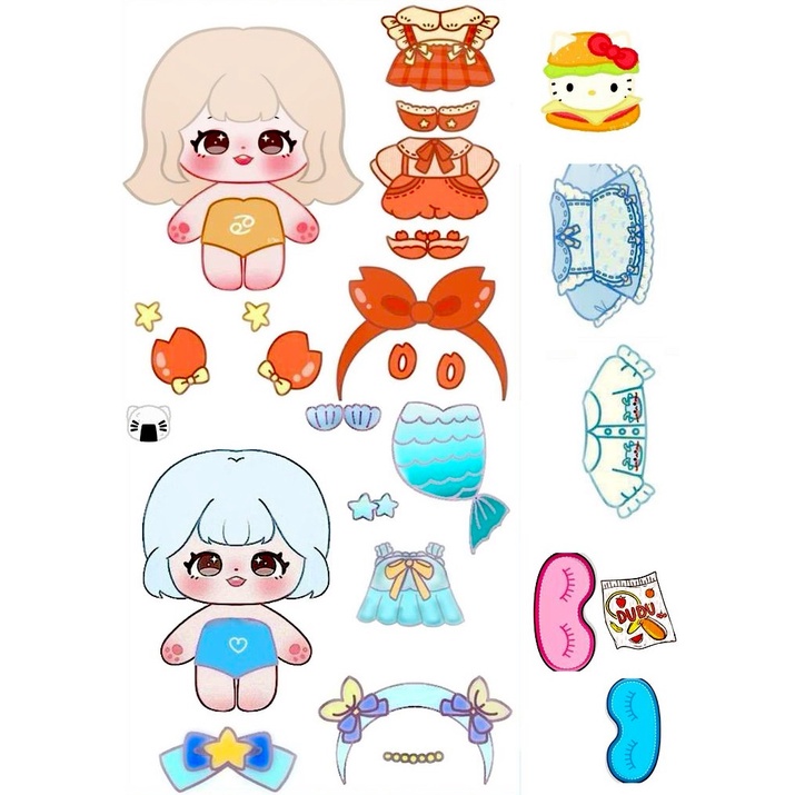 Jual Bp bpan baby / bongkar pasang / paper doll / mainan baby karakter ...