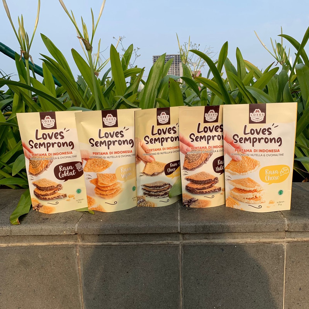 Jual Lovessemprong semprong coklat snack viral kekinian | Shopee Indonesia