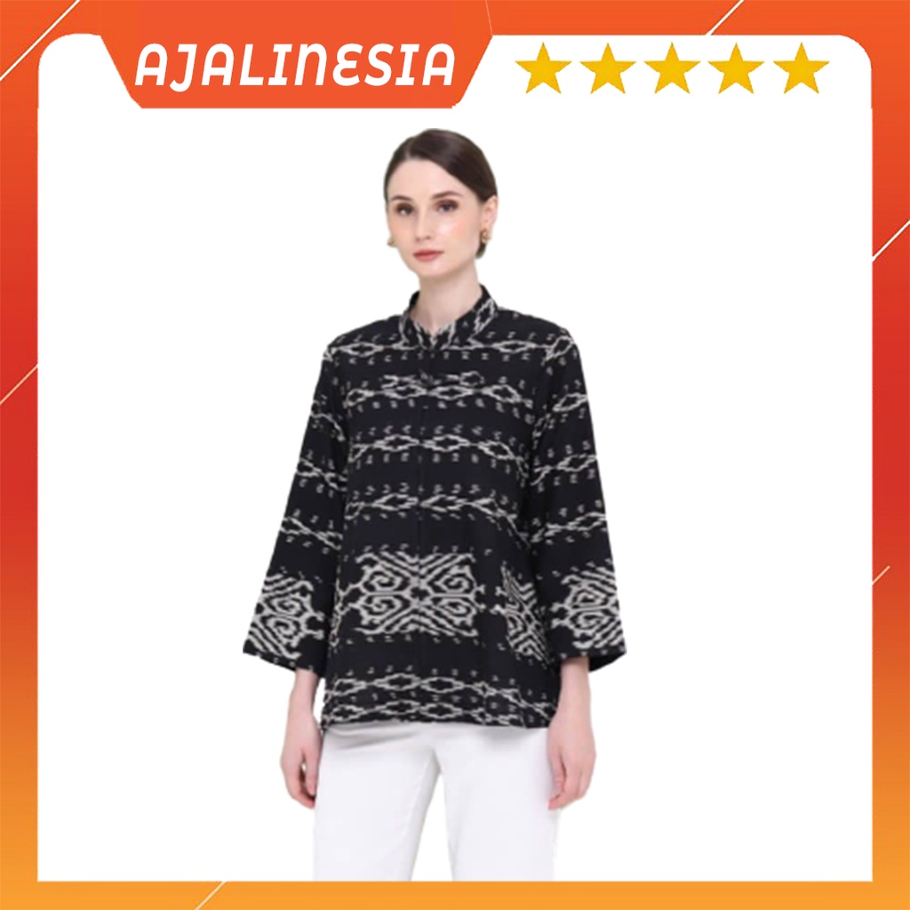 Jual Blouse Tenun -Blus Tenun -Baju Tenun kemeja tenun wanitawarna ...