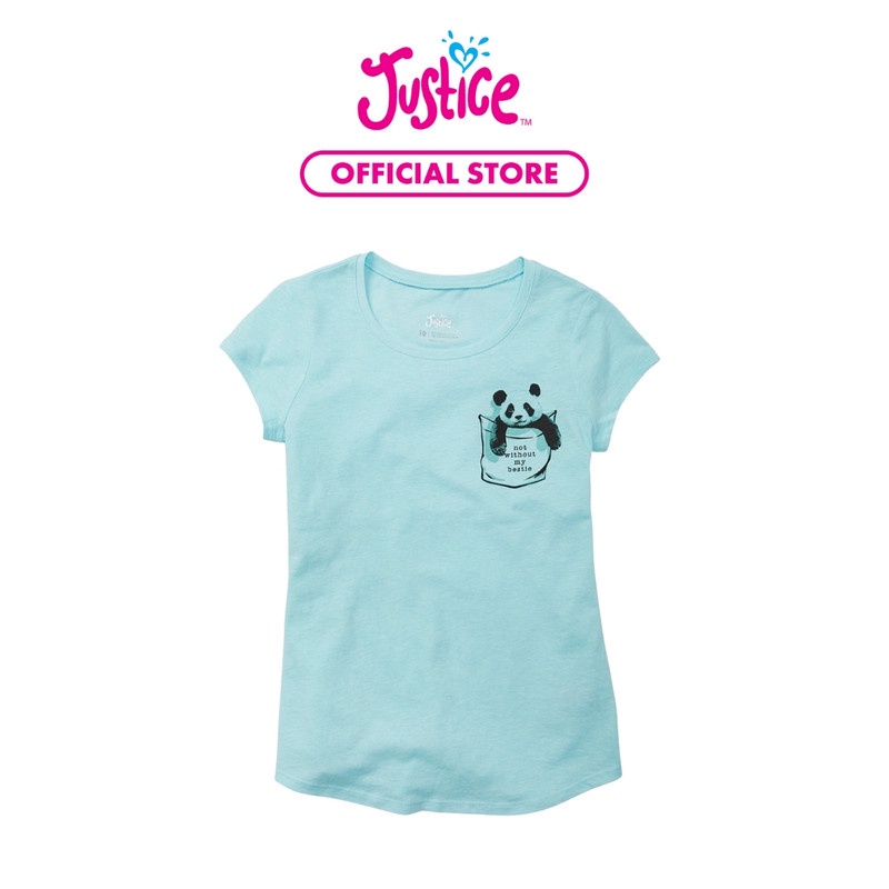 Jual Justice Girls Edf SS Ringer Photoreal - Kaos Anak Perempuan (Biru ...