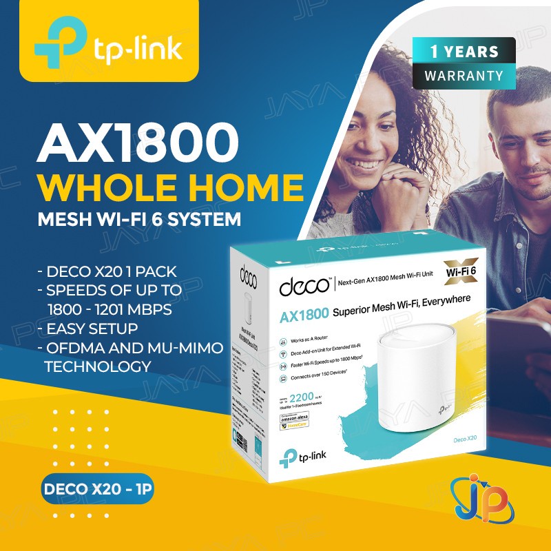 Jual TP-LINK Deco X20 AX1800 Whole Home Mesh Wifi 6 System 1-pack ...